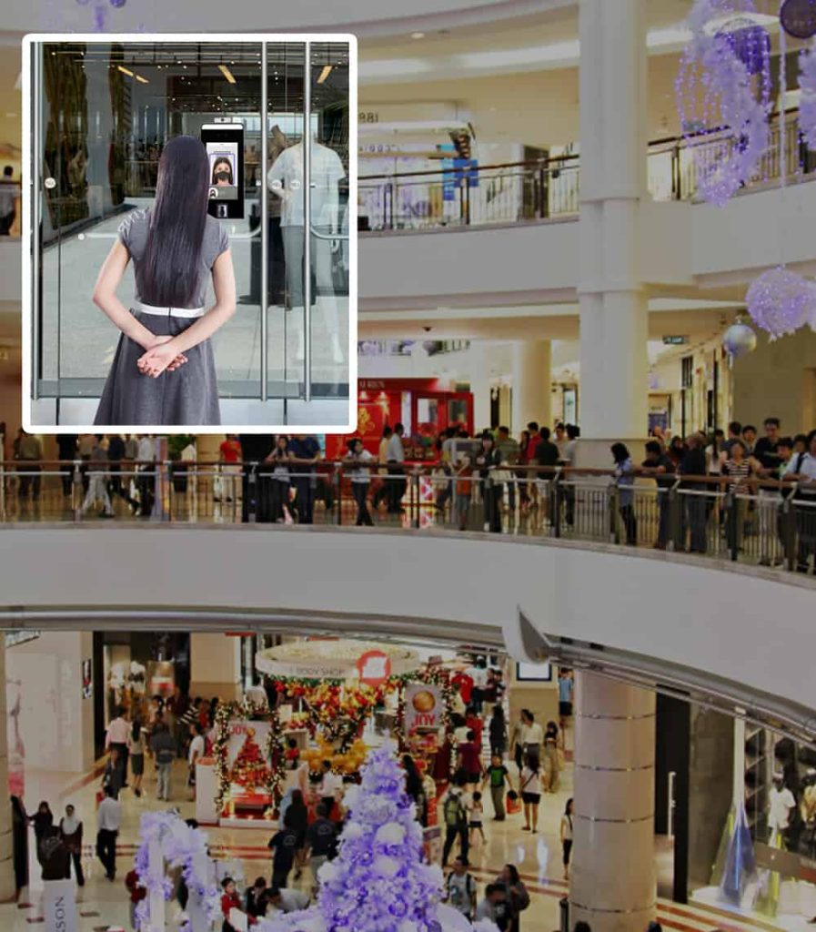 Face Mask Detection Temperature Screening Malls & Shopping Complexes ...